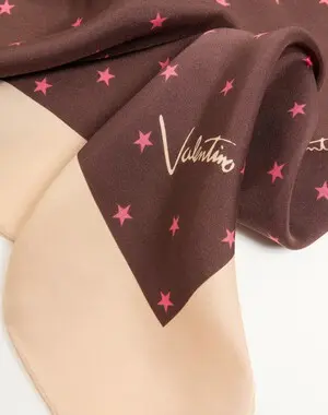 Valentino Garavani Stelline E Firma Starry Silk Scarf