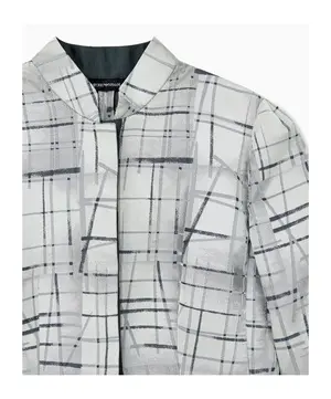 Emporio Armani Irregular Check Jacquard Shirt