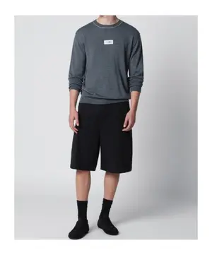 MAISON MARGIELA Long Sleeve Crew Neck Sweater With Numeric Logo