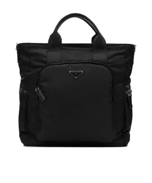 Prada Re-nylon Large Shoulder Bag - Black
