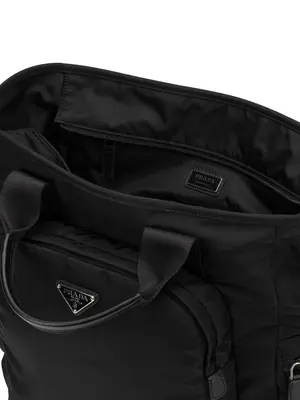 Prada Re-nylon Logo-plaque Tote Bag