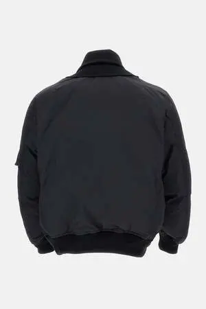 Sacai Double-breasted Wool Puffer Jacket - Multicolor