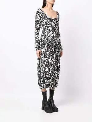 Stella McCartney Printed Long Sleeve Dress