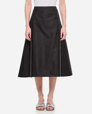 Marni Black A-line Midi Skirt