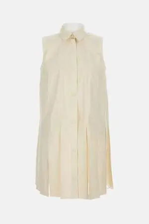 Moncler 3/4 Sleeve Dress With Drawstring Waist - Multicolor