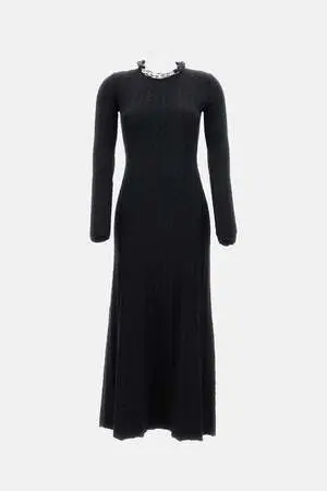 Rabanne Long Sleeve High Neck Dress