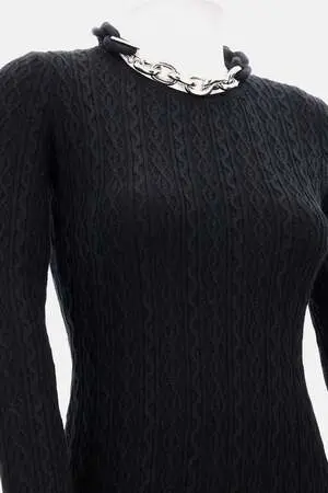 Rabanne Long Sleeve High Neck Dress