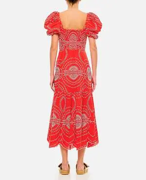 Charo Ruiz Ibiza Embellished Balloon Sleeve Dress