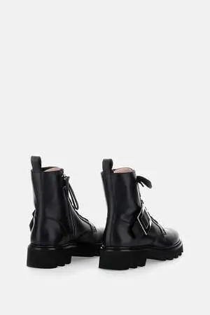 ROGER VIVIER Buckled Lace-up Ankle Boots