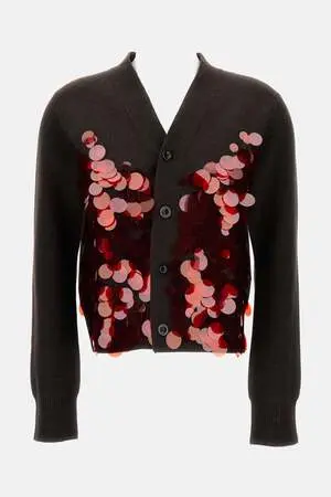 Sacai Knit Cardigan With Sequins