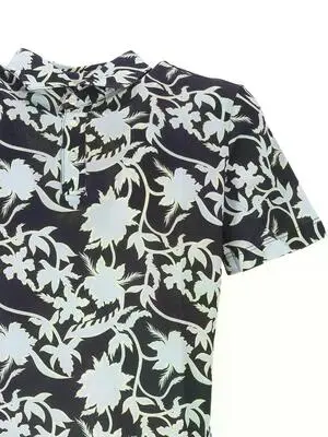 Altea Floral-print Cotton Polo Shirt