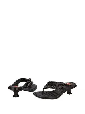 Melissa X Ganni Ruffled Thong Sandals