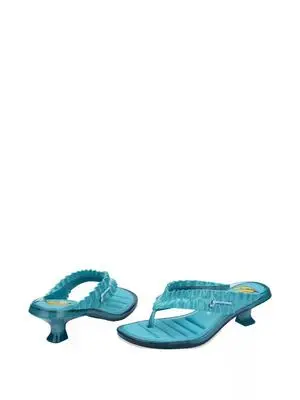 Melissa Ganni Ruffled Kitten-heel Sandals