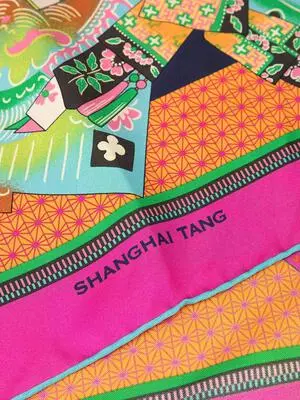 Shanghai Tang Puppets Print Foulard