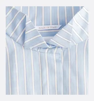 Dior Mid-length Shirtdress With Embroidered Tie