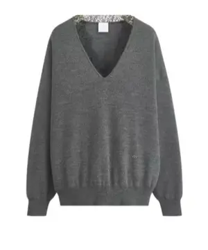 DIOR Dior Christian Lace Embellished Knitted Jumper