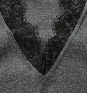 Dior Christian Lace Embellished Knitted Jumper