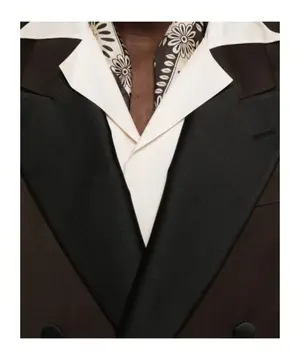 LARDINI Double-breasted Suit - Black