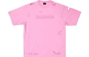 Balenciaga Boxy Fit T-shirt - Pink