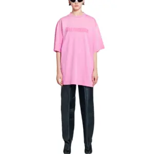 Balenciaga Boxy Fit T-shirt - Pink