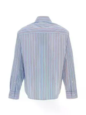 DES_PHEMMES Crystal Embellished Striped Shirt