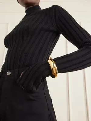 Alaïa Edge Plated Cuff - Gold