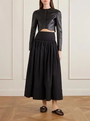 Alaïa Textured Cotton Midi Skirt
