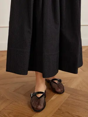 Alaïa Textured Cotton Midi Skirt