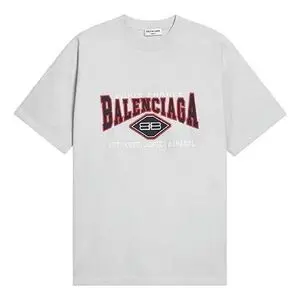 Balenciaga Bb Authentic Jersey Apparel T-shirt - Light Grey