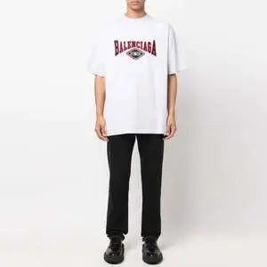 Balenciaga Bb Authentic Jersey Apparel T-shirt - Light Grey