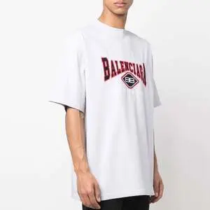 Balenciaga Bb Authentic Jersey Apparel T-shirt - Light Grey