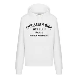 Dior Casual Alphabet Hoodie - White