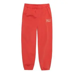 Nike X Stüssy Pigment Dyed Sweatpants - Red