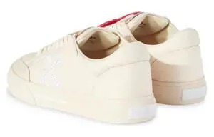 Off-White Vulcanized Canvas Low Top Sneakers - Beige
