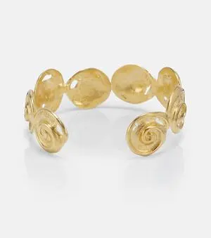 YSSO Cote 24kt -plated Bronze Cuff Bracelet