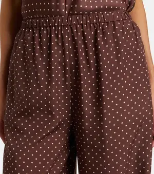 Posse Evie Polka-dot Balloon Pants - Brown