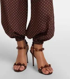 Posse Evie Polka-dot Balloon Pants - Brown