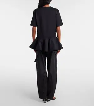 Alaïa Taffeta Cargo Pants - Black