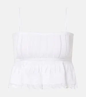 Alaïa Knitted Viscose Top - White