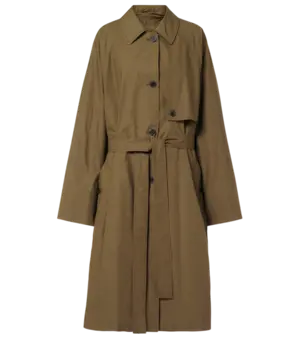 Calvin Klein Zeland Cotton Trench Coat - Brown