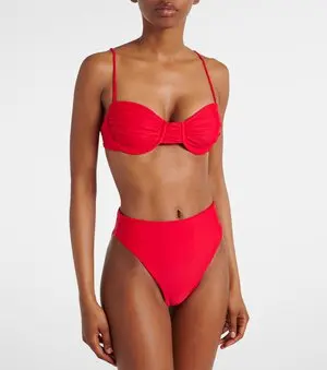 Jade Swim Incline Bikini Bottoms - Red
