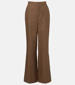Ralph Lauren Dean Linen Wide-leg Pants