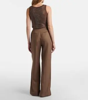 Ralph Lauren Dean Linen Wide-leg Pants