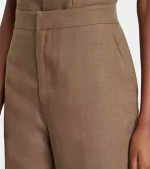 Ralph Lauren Dean Linen Wide-leg Pants