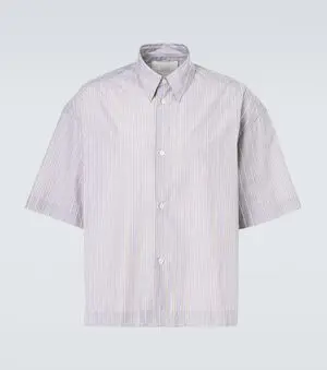 Studio Nicholson Sanko Striped Cotton Shirt - Blue