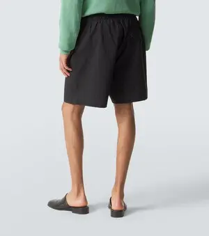 Studio Nicholson Starboard Striped Cotton And Wool Shorts