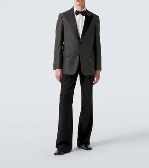 Valentino Garavani Polka-dot Jacquard Tuxedo Jacket