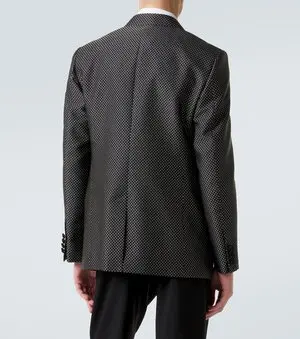 Valentino Garavani Polka-dot Jacquard Tuxedo Jacket