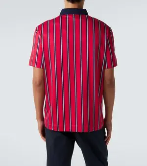 Valentino Garavani Vlogo Striped Polo Shirt - Red