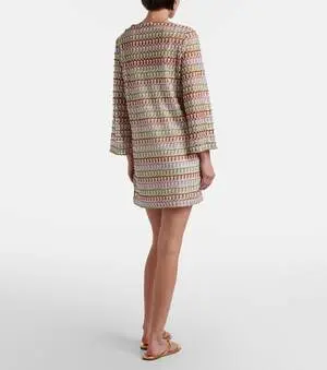 Veronica Beard Novien Crochet Minidress